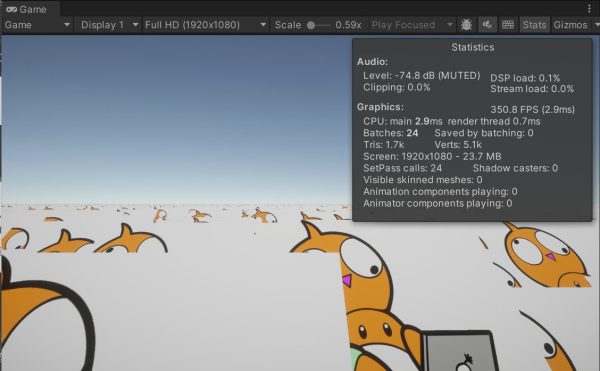 【Unity】RenderMeshIndirectを使用して多量描画の負荷を抑えてみた – 株式会社ロジカルビート